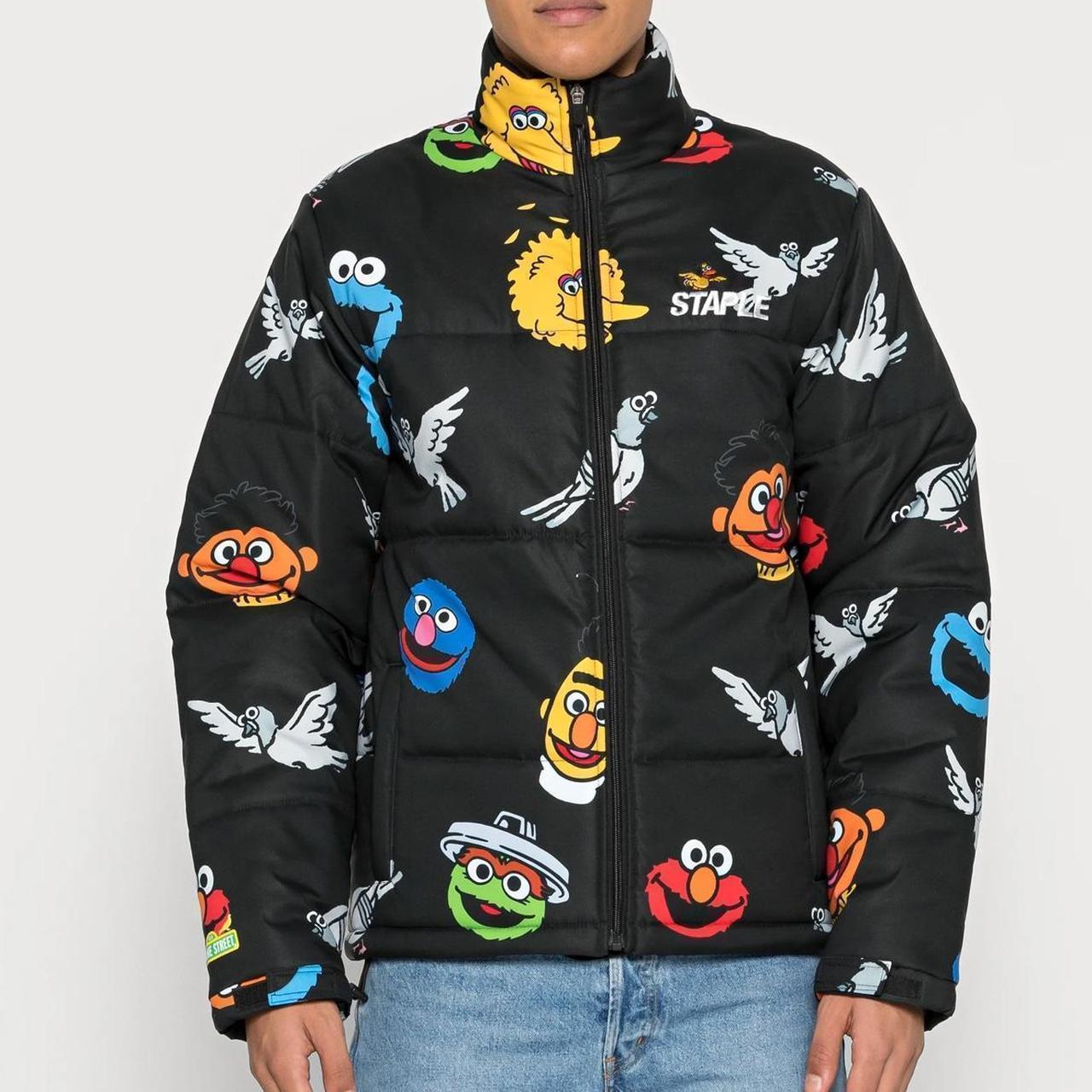 Staple Pigeon x Sesame Street Crew puffer Jacket... - Depop
