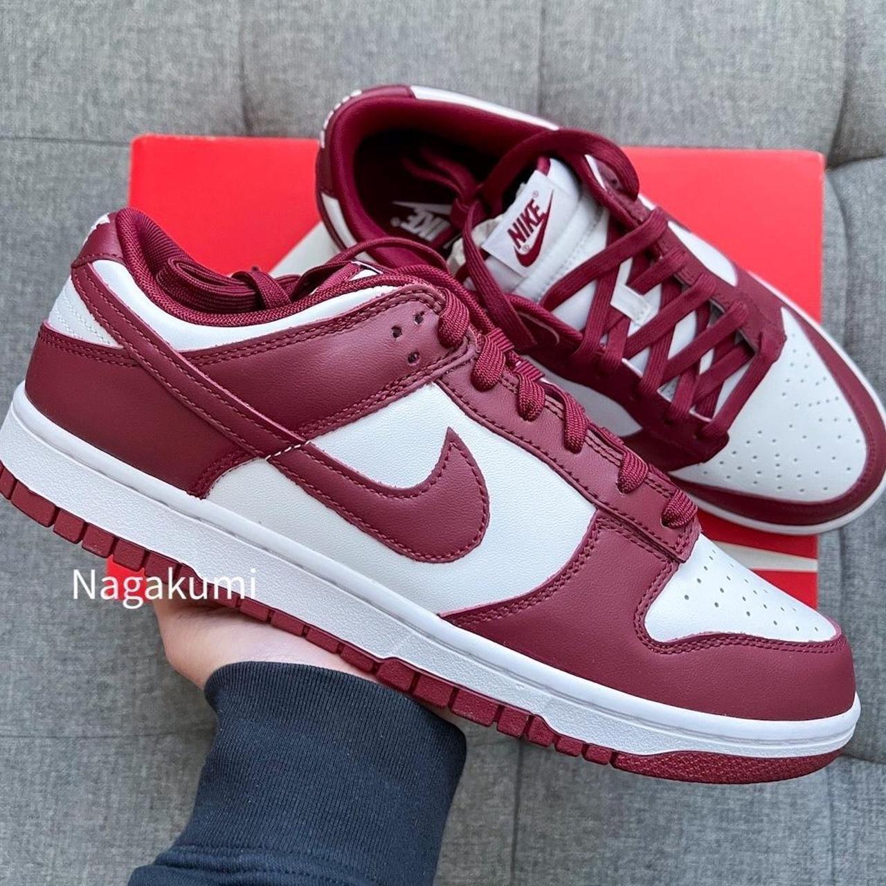 🤍 ️ Nike Dunk low retro red white Men’s size: 9.5... - Depop
