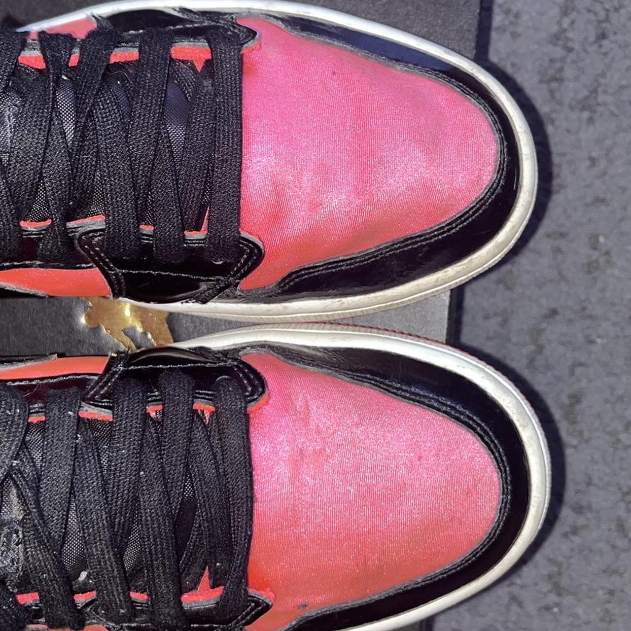 Jordan 1 mid hot pink Uk 5.5 Well worn and well... - Depop