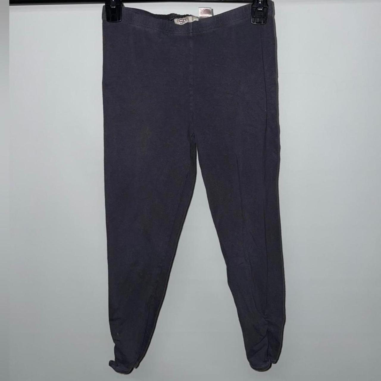 SO Brand Gray Capris Leggings Size Medium Cute... - Depop