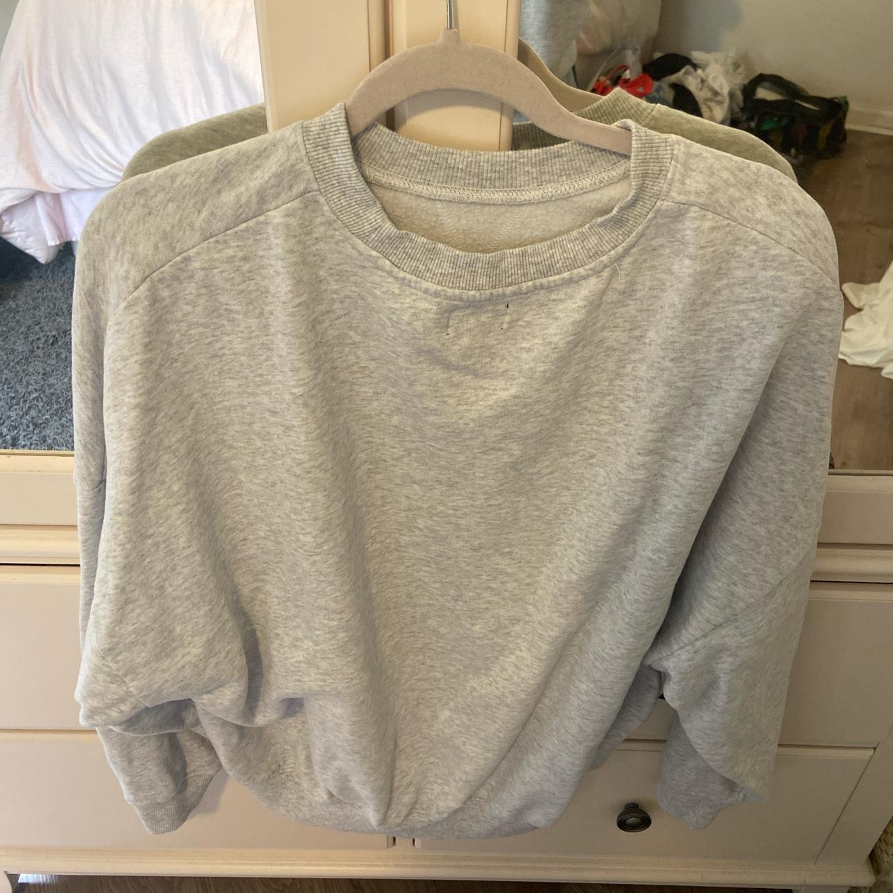 Oversized playboy by pacsun grey athletic... - Depop