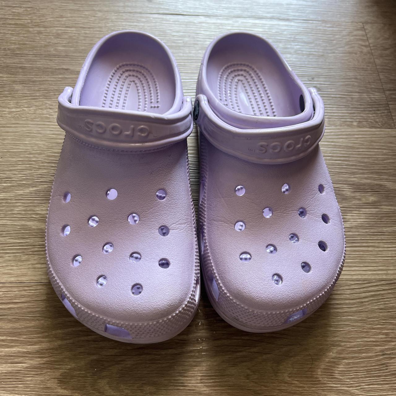 Lavender crocs classic clogs, men’s size 8 women’s... - Depop