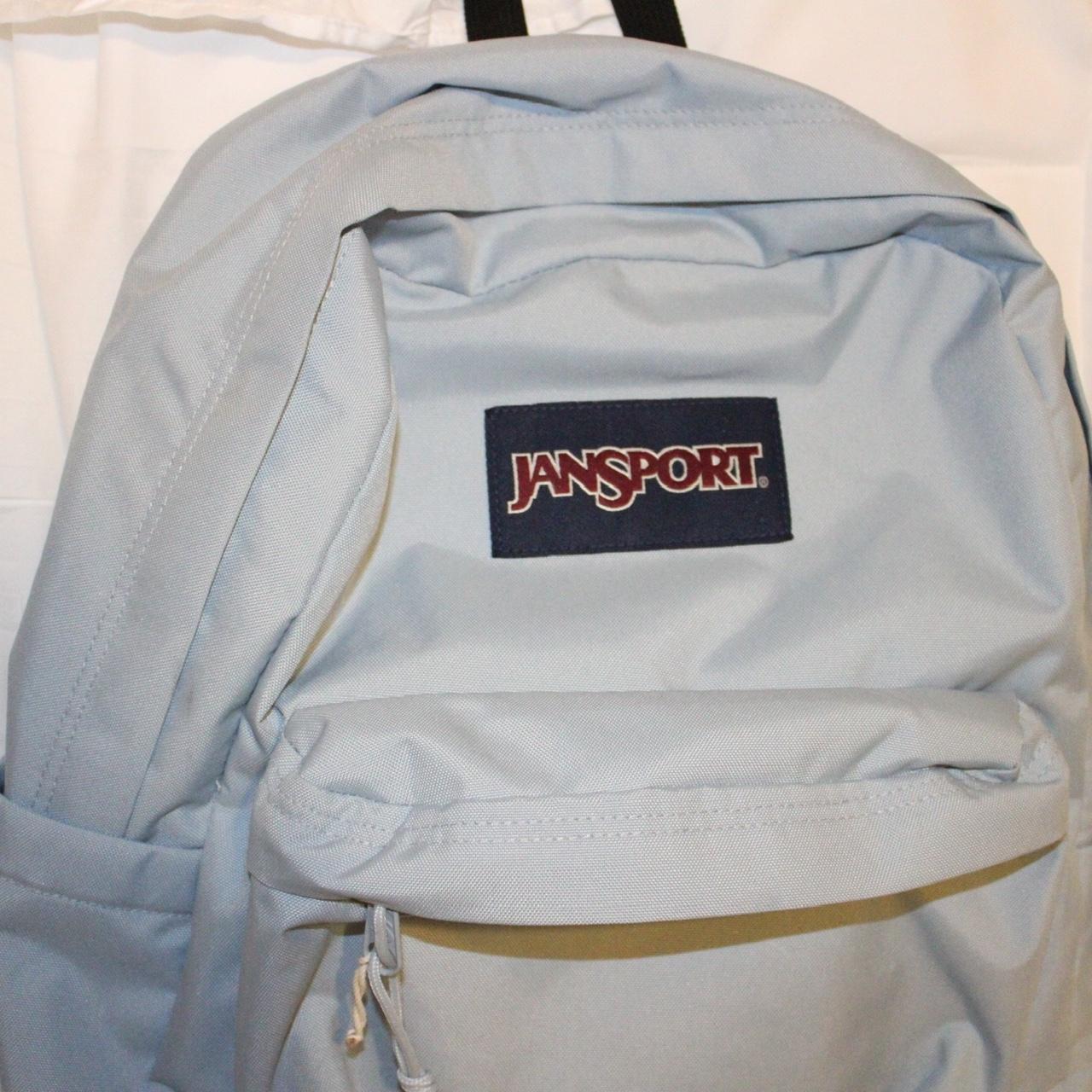 Sky blue Jansport backpack🩵 A little scuffed on the... - Depop