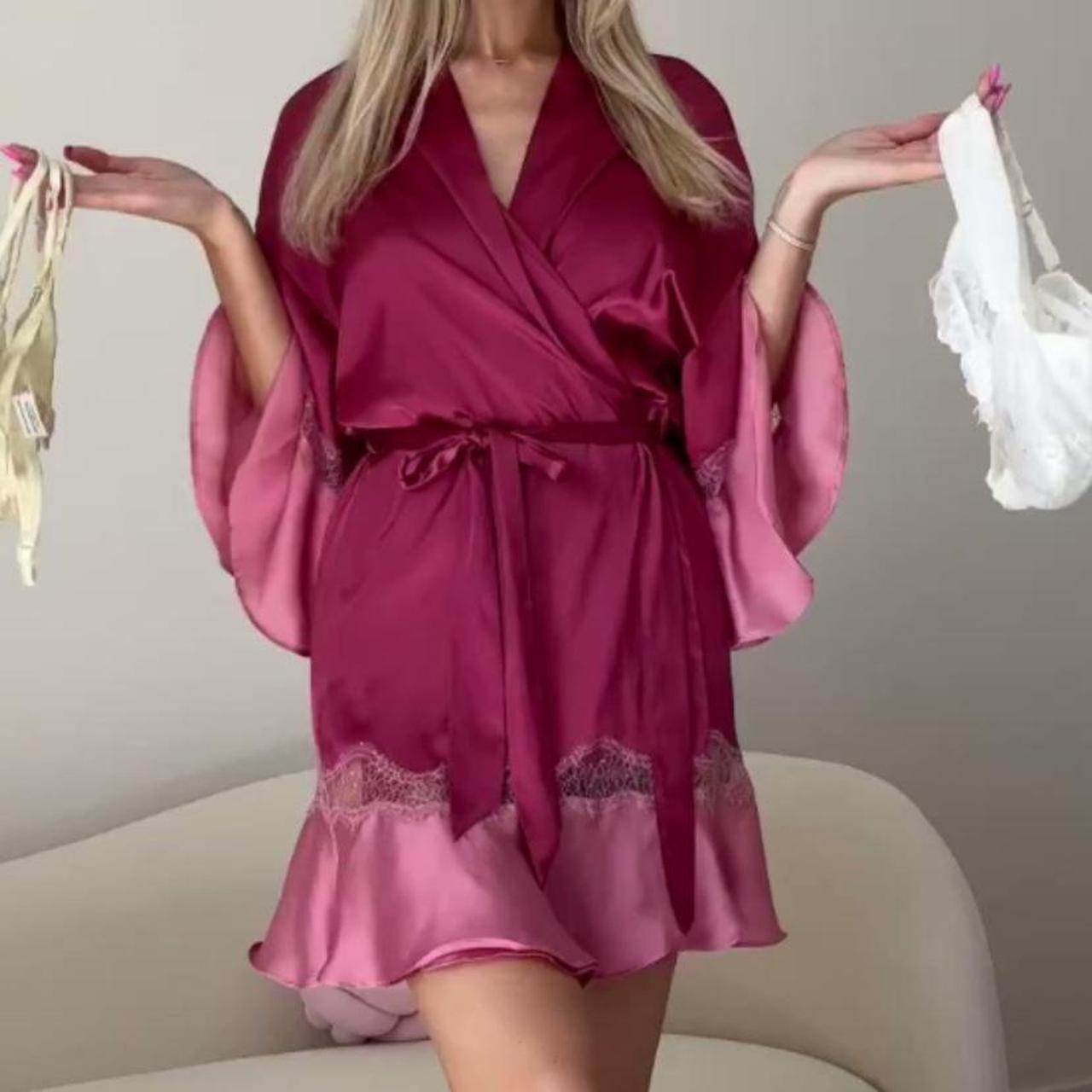 Victoria’s Secret Silk Robe NEW!! I forgot it in my... - Depop