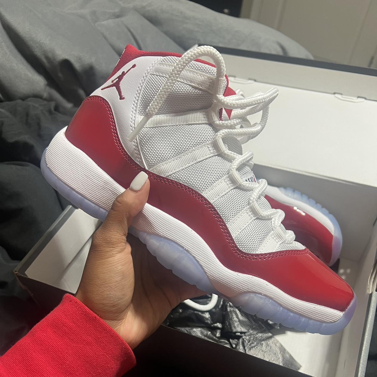 Jordan Cherry 11 Never wear these. Worn them once... - Depop