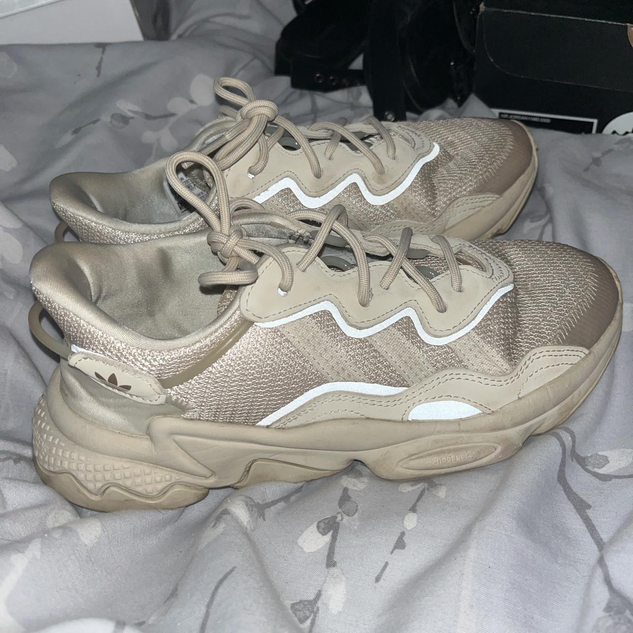 size 5.5 adidas ozweego beige so comfy just... - Depop