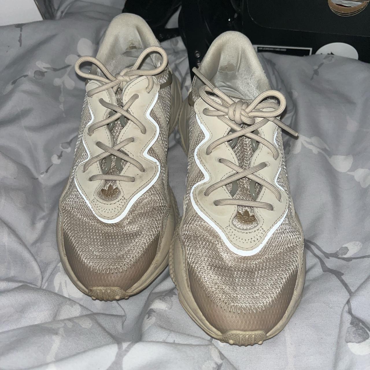size 5.5 adidas ozweego beige so comfy just... - Depop
