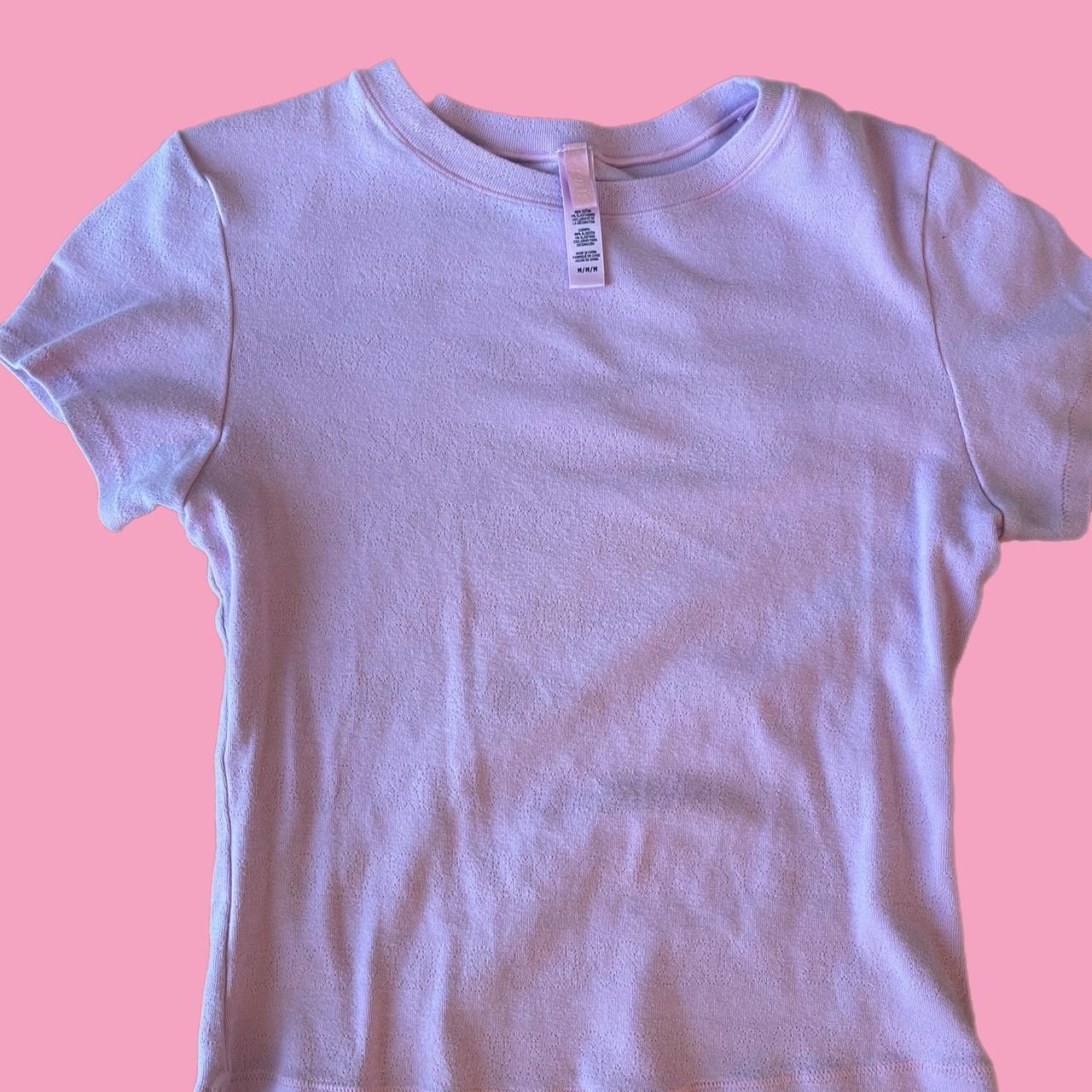 Baby pink skims top Gently worn Has skims logo all... - Depop