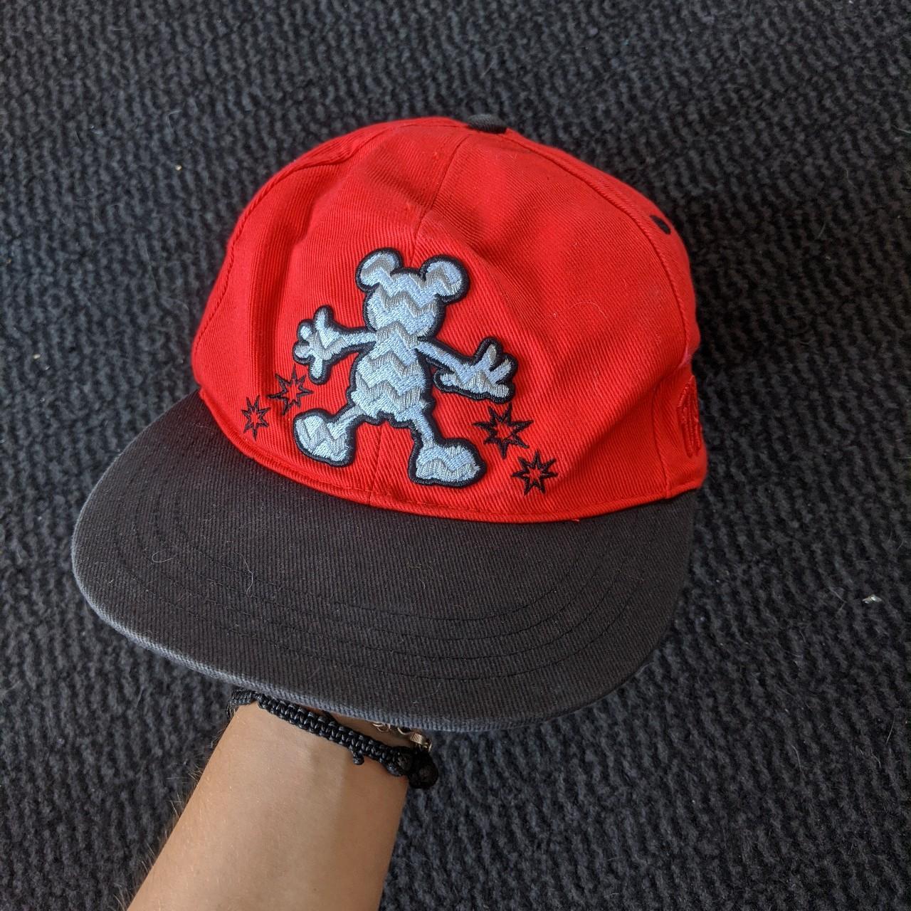 Disney Men's Red and Black Hat | Depop