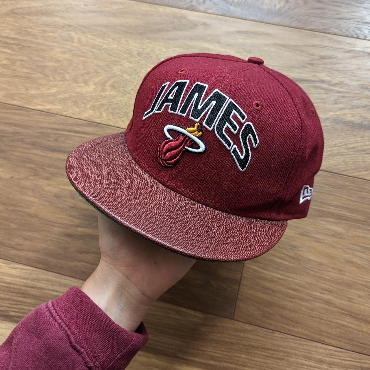 New Era NBA 59Fifty NBA Miami Heat James Snapback... - Depop