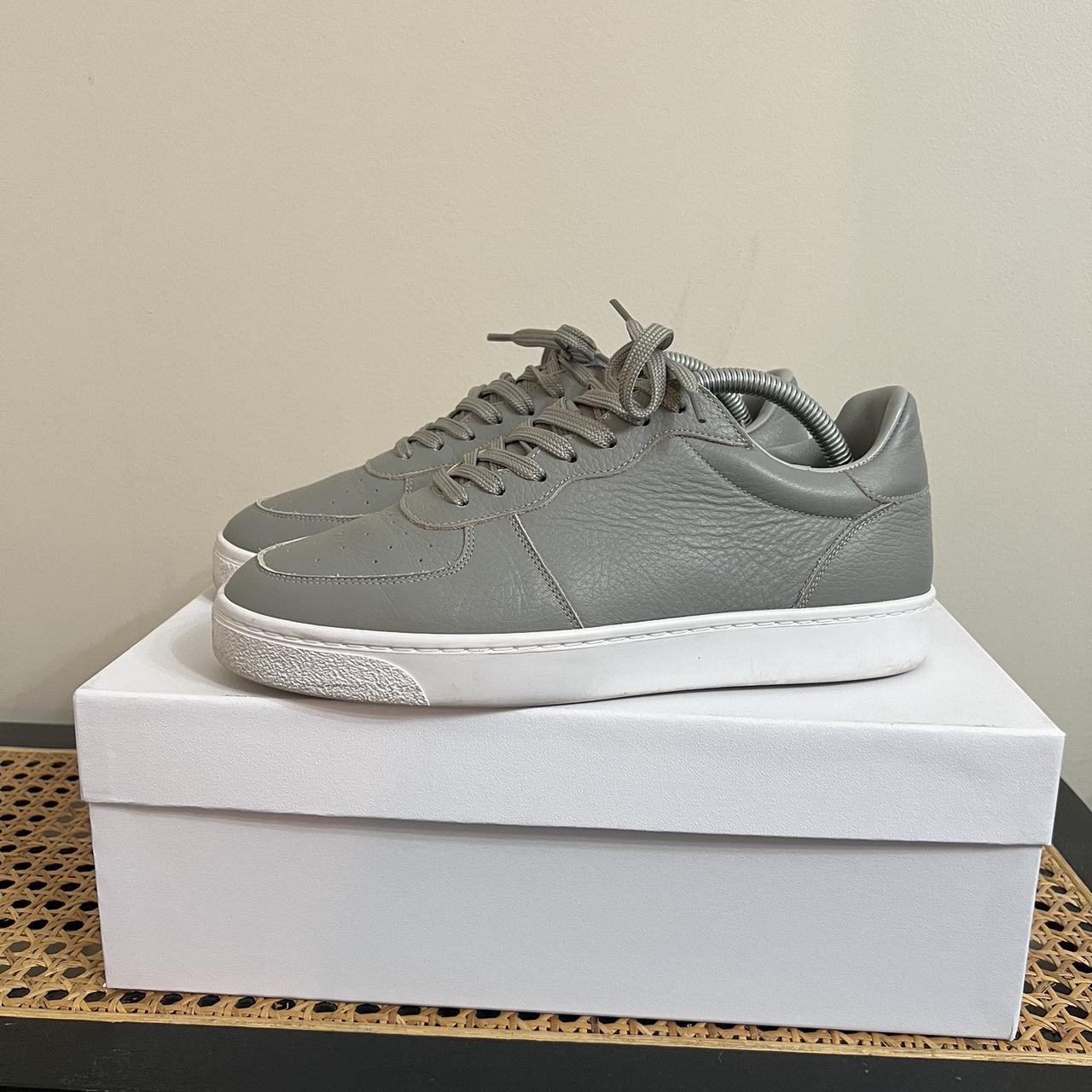 Arne Low Trainer Stone/Cream Size 7uk Worn a couple... - Depop