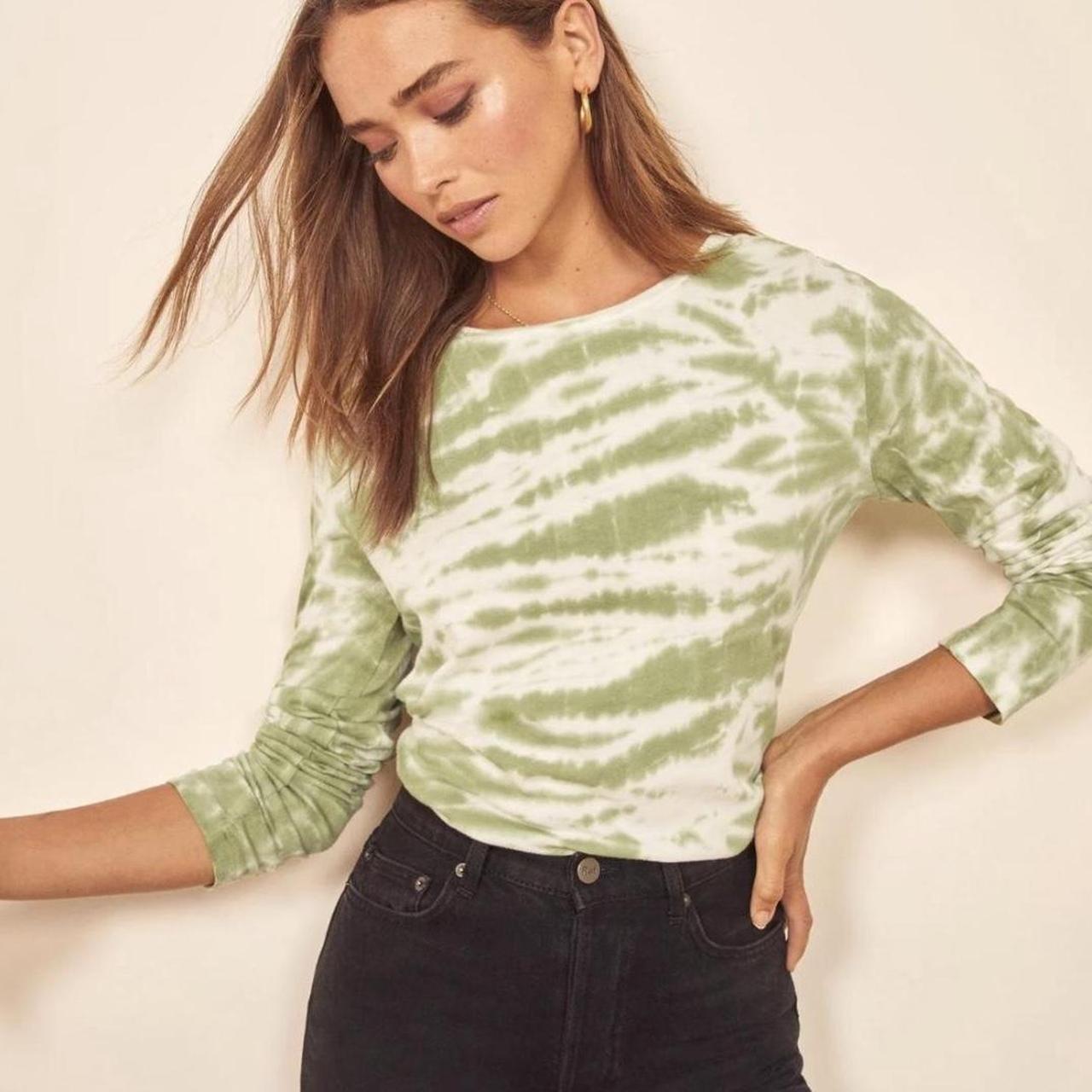 Reformation Eddie Longsleeve tee— size m, worn once... - Depop