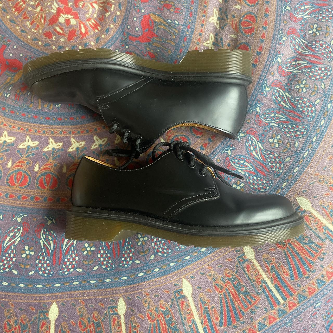 Doc marten 1461 PW BLACK SMOOTH LEATHER SIZE UK4... - Depop