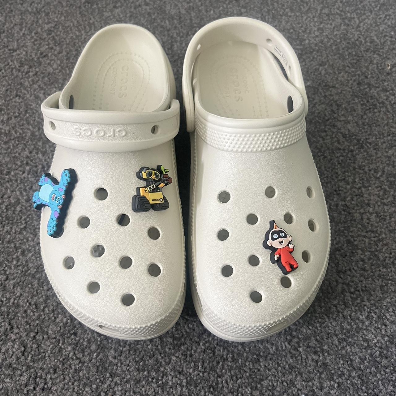 platform crocs size 7 women’s worn once - Depop
