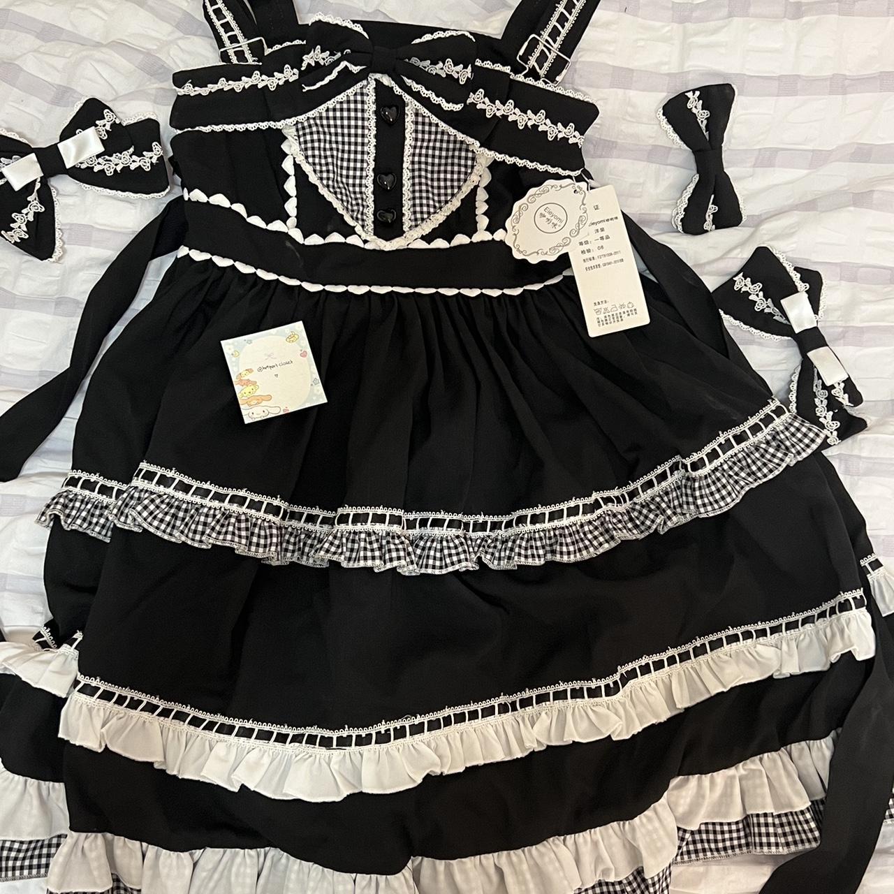 old school style kuro sweet lolita jsk 🎀 PLS MSG... | Depop