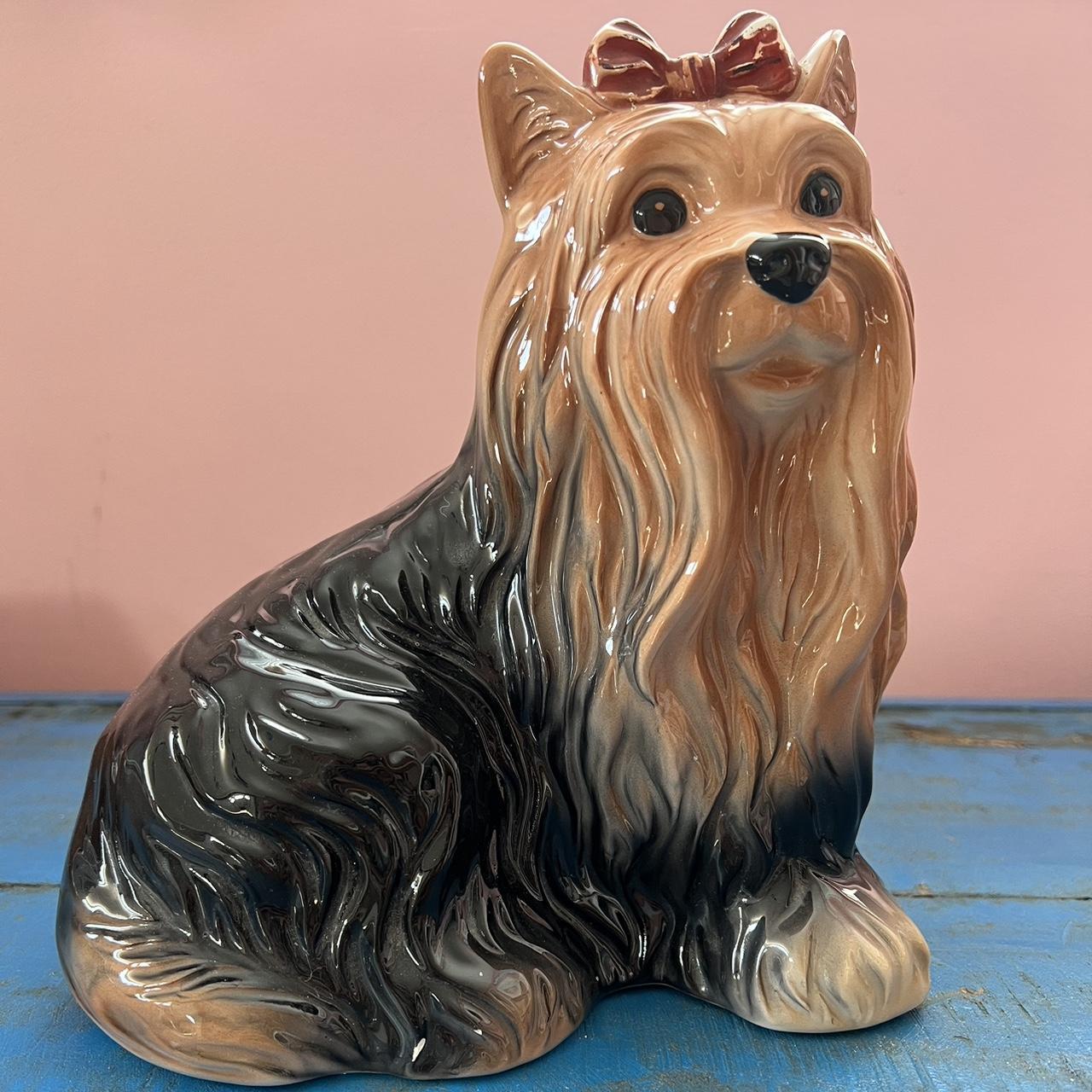 🎀🐶VINTAGE LEONARDO CERAMIC LARGE DOG STYLE... - Depop