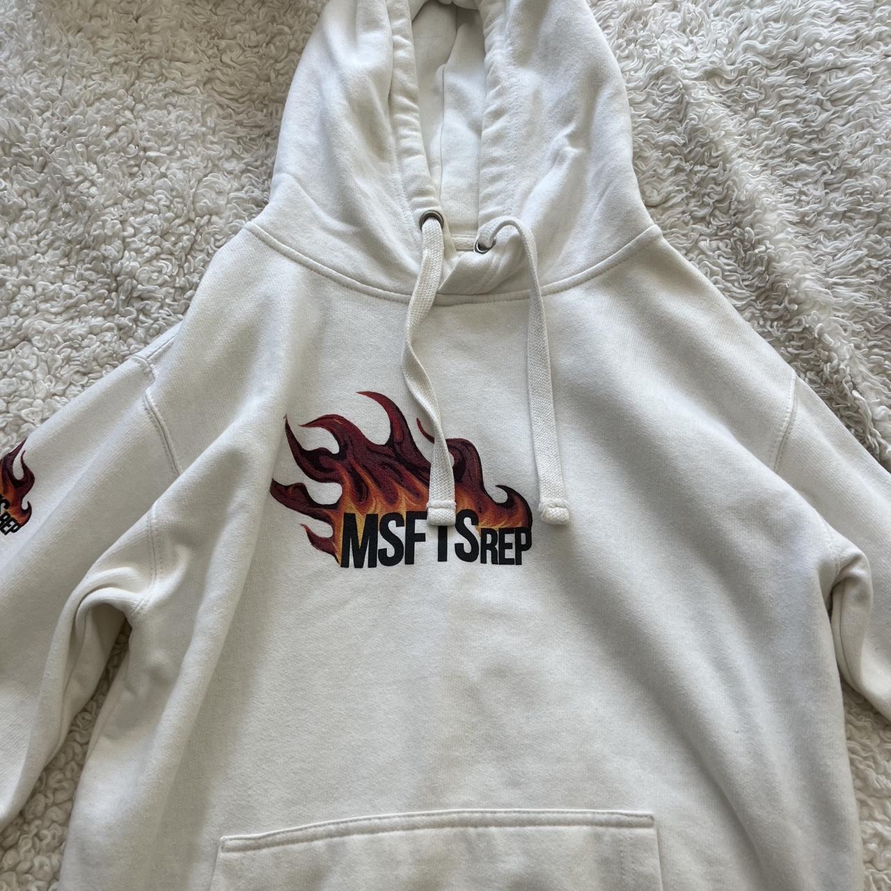 Jaden smith msftsrep flame logo hoodie size medium - Depop