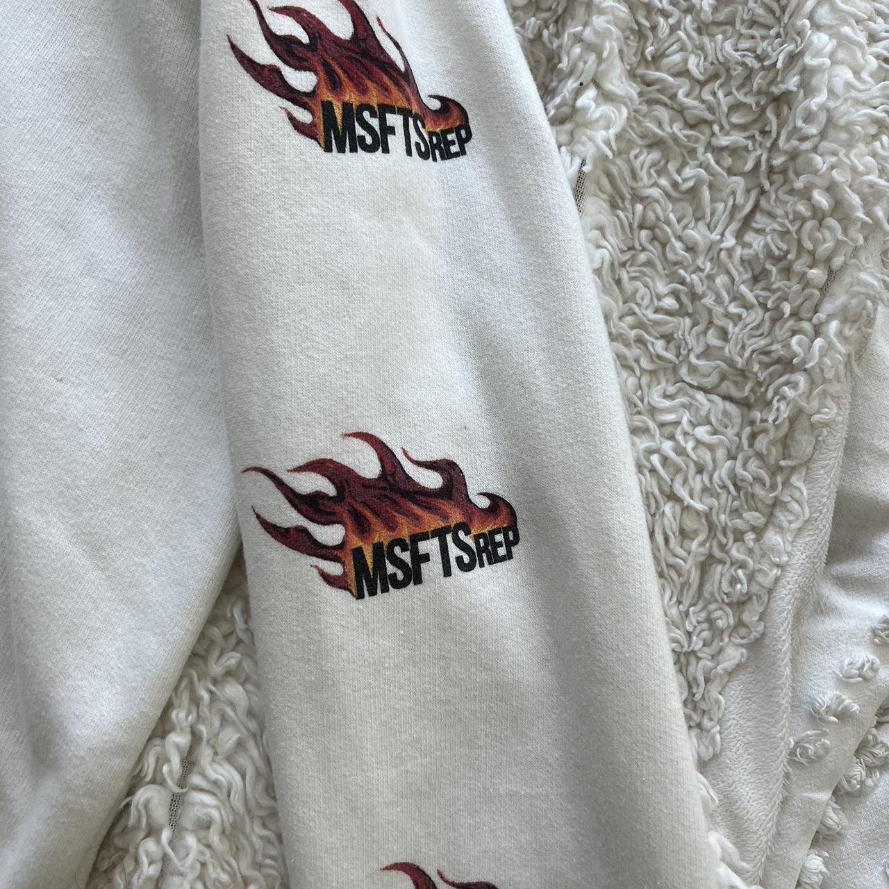 Jaden smith msftsrep flame logo hoodie size medium - Depop