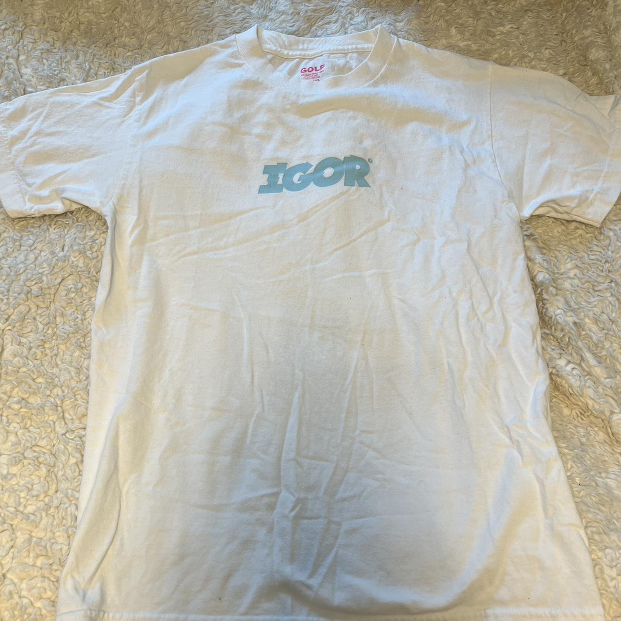 Tyler the creator golf wang light blue igor t shirt... - Depop
