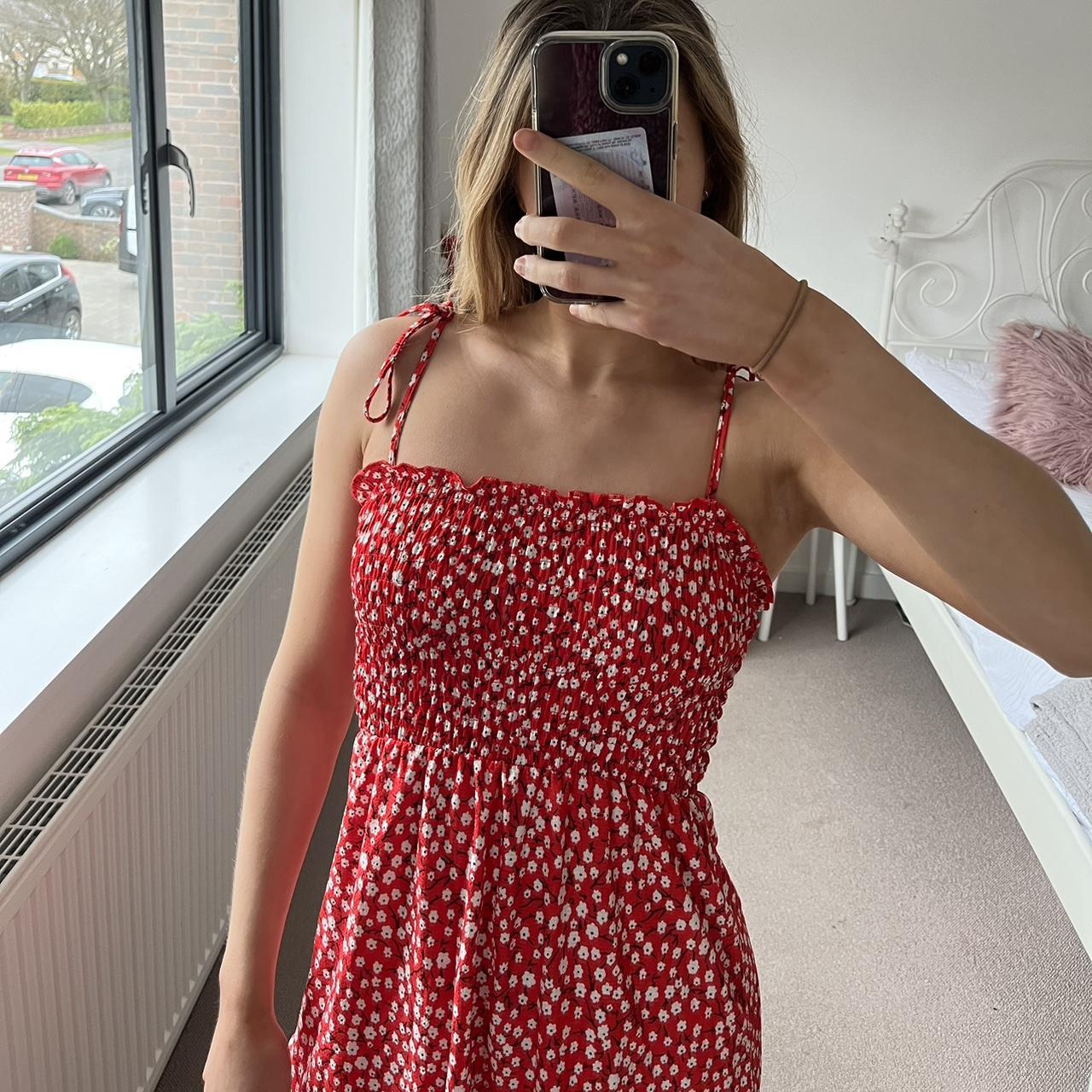 Red topshop dress Only worn a couple times Not... - Depop