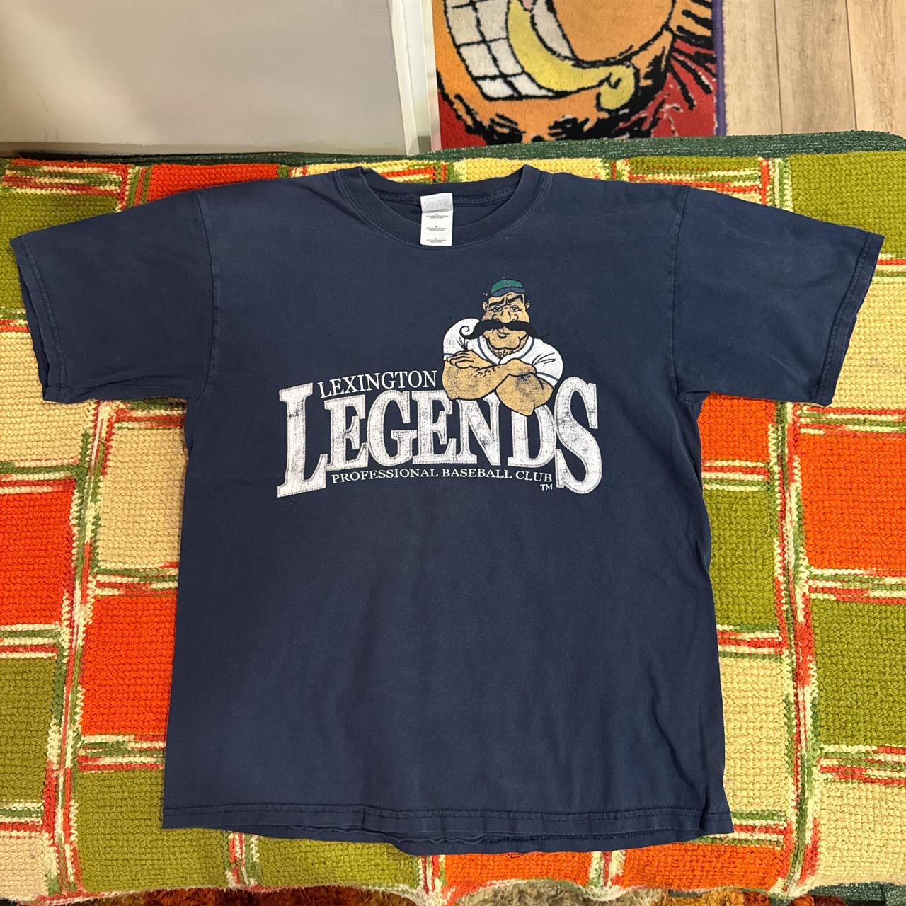 vintage lexington legends baseball tee 22” pit to pit | Depop
