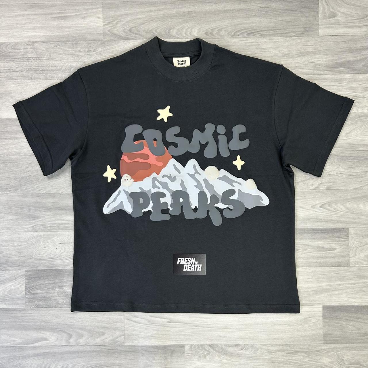 Broken Planet “Cosmic Peaks” Tee Soot Black ⛰️. Sizes... - Depop