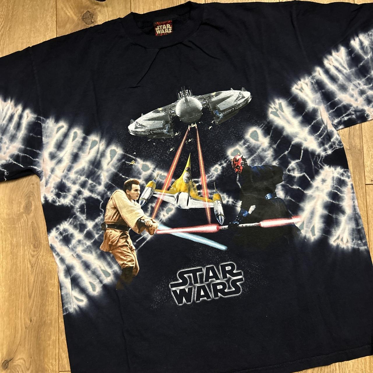 Vintage Star Wars Phantom Menace Shirt 24x30 - Depop