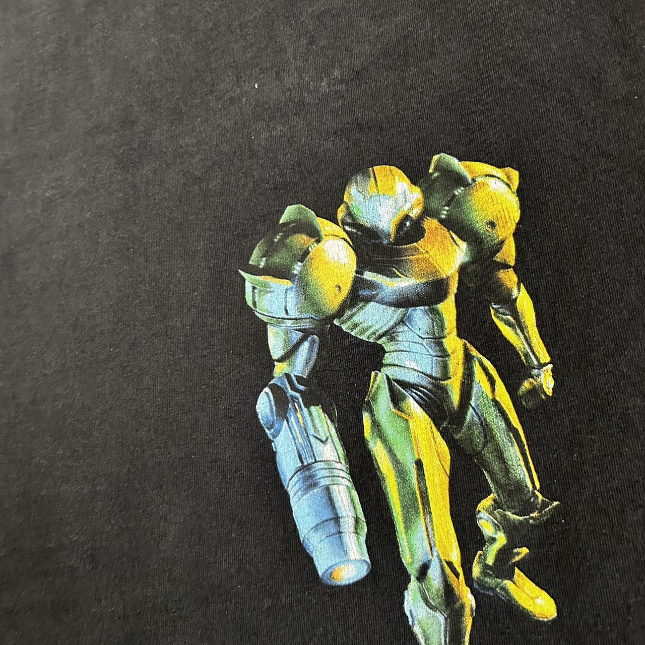 Black Metroid Prime 3 Wii Promo shirt... - Depop