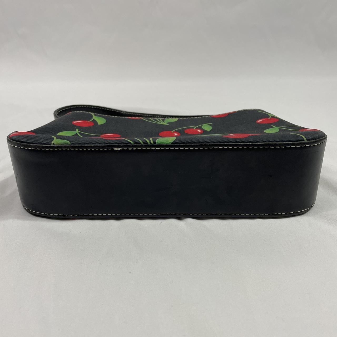 cherry shoulder bag 🍒 pattern on both sides, zip... - Depop