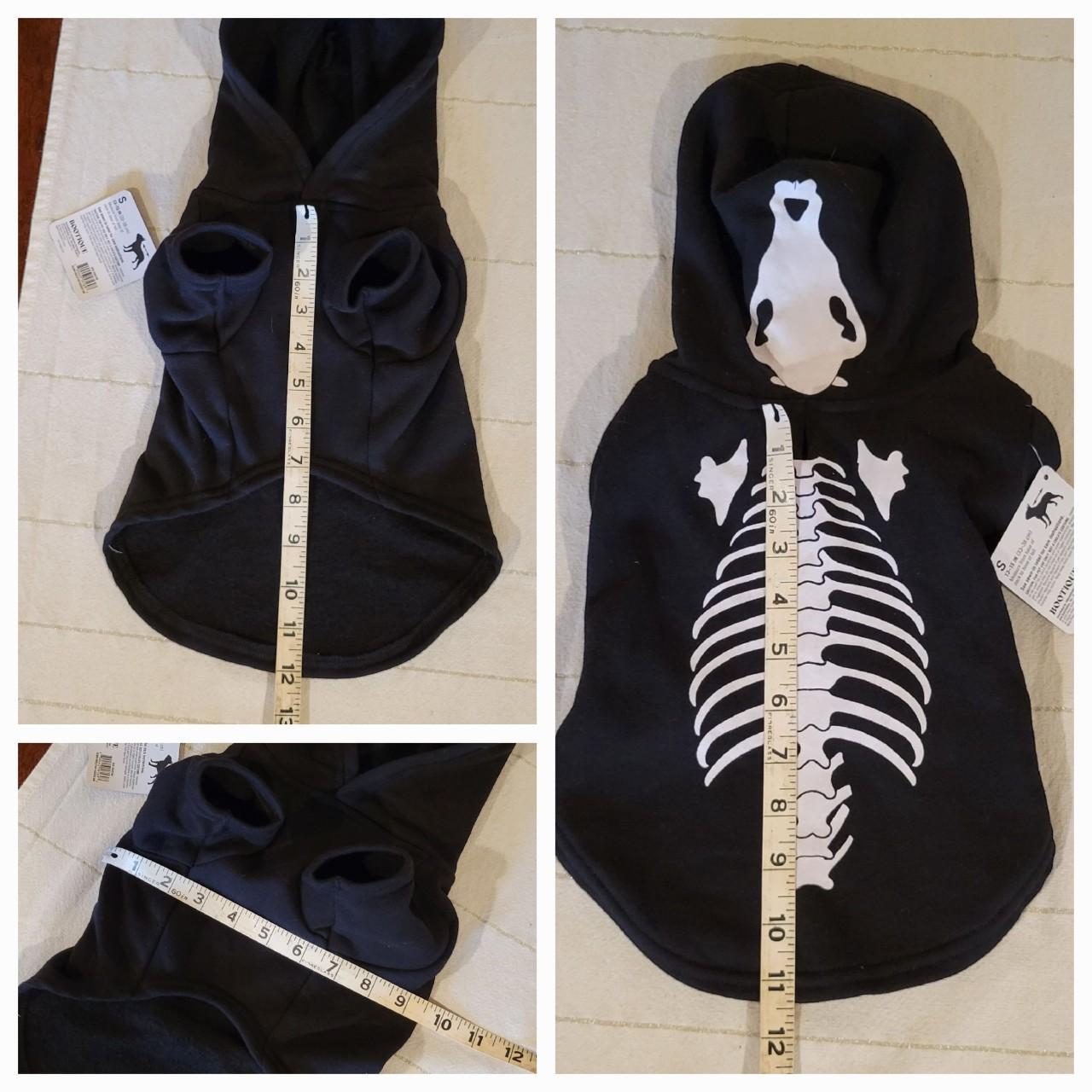 Skeleton Dog Fleece Hoodie S. Meet the cutest... - Depop
