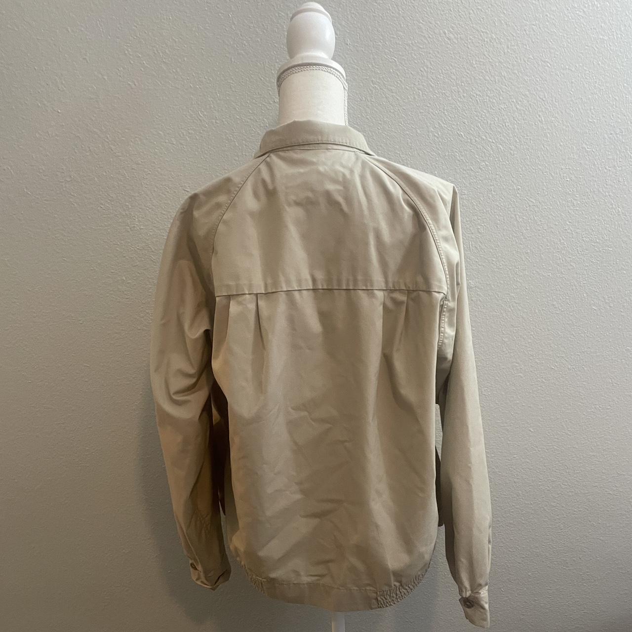Tan Zip Up Jacket Great layer piece Good condition... - Depop
