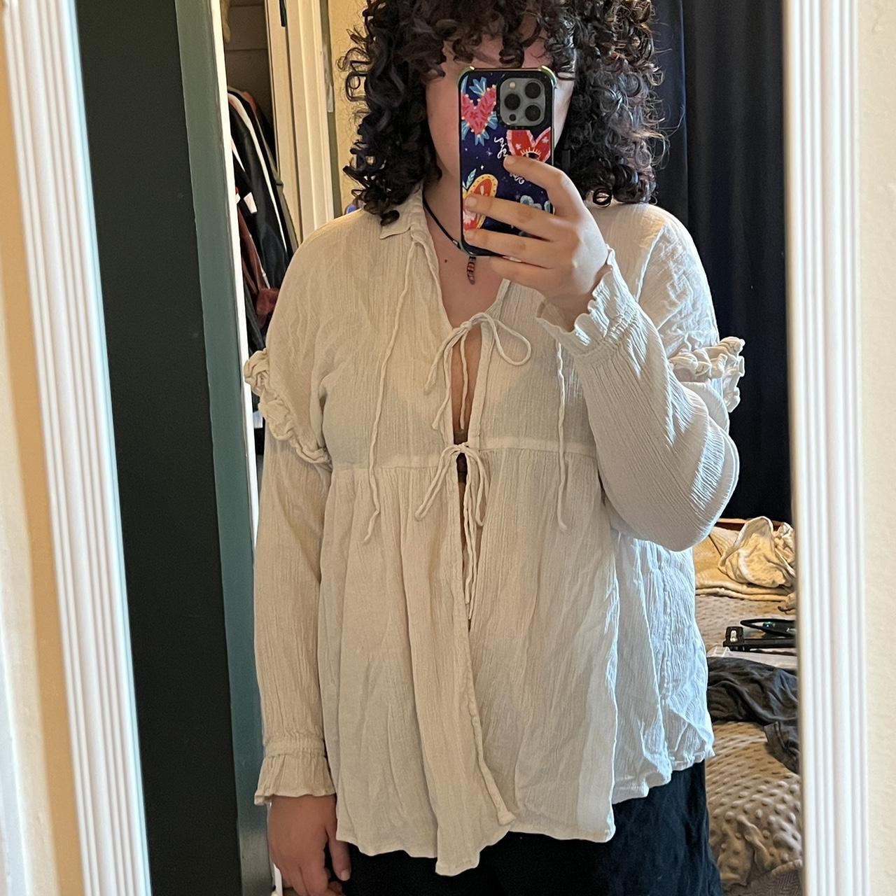 Urban Outfitters pirate-esque shirt Has three sets... - Depop