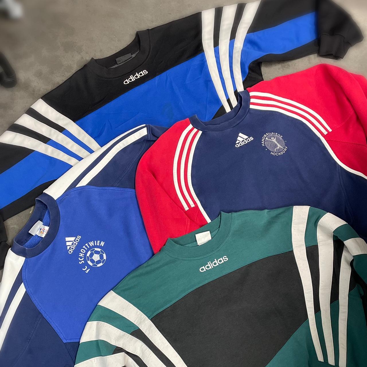 So many adidas colour block sweatshirts available... - Depop