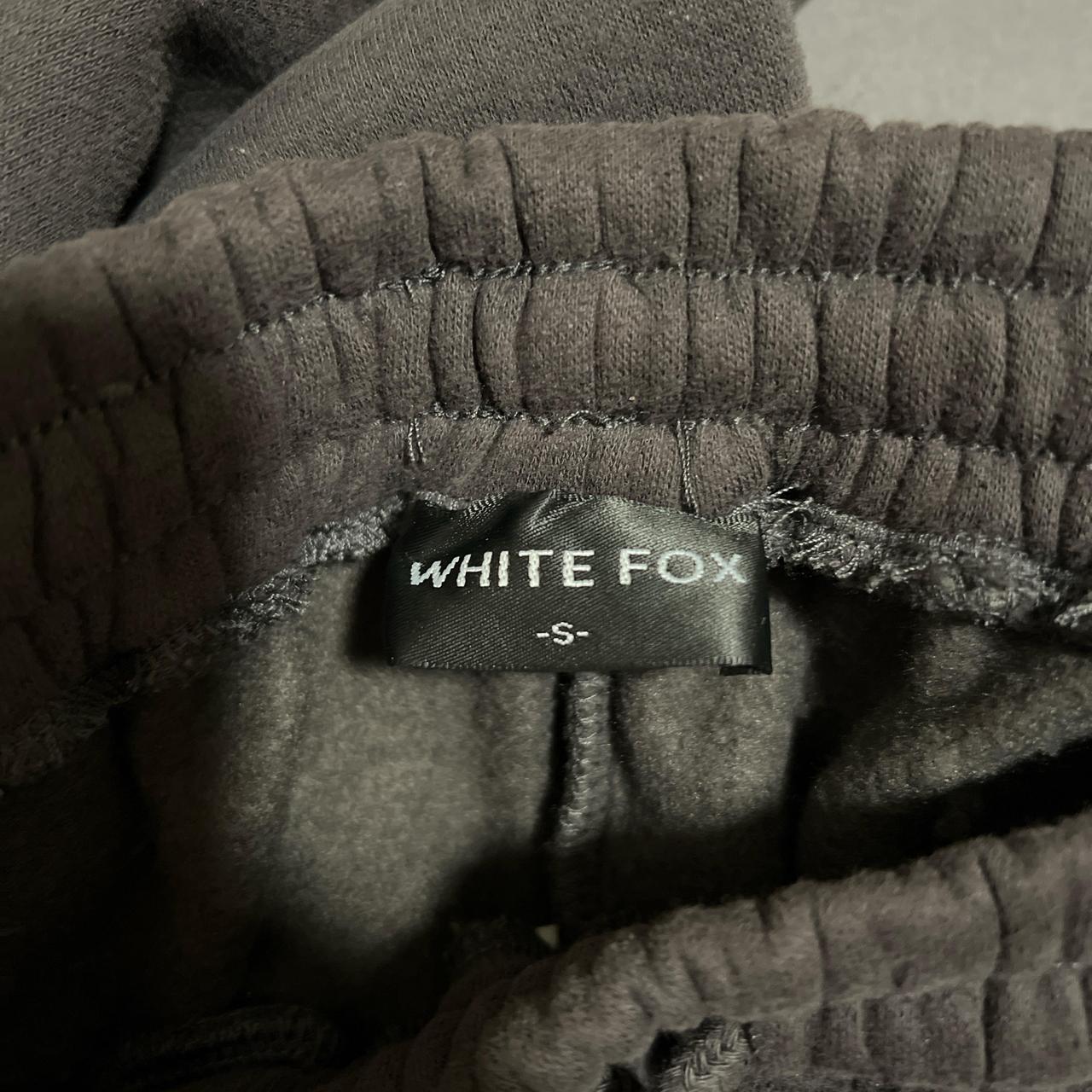 White Fox Charcoal Sweatpants Super thick and sits... - Depop
