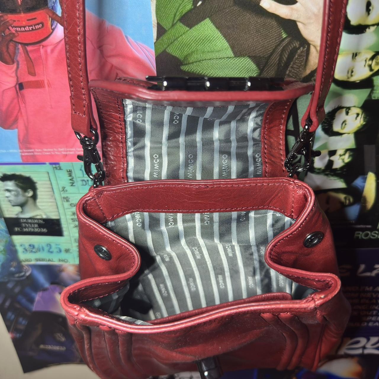 Vintage red MIMCO shoulder bag Slight signs of wear... - Depop