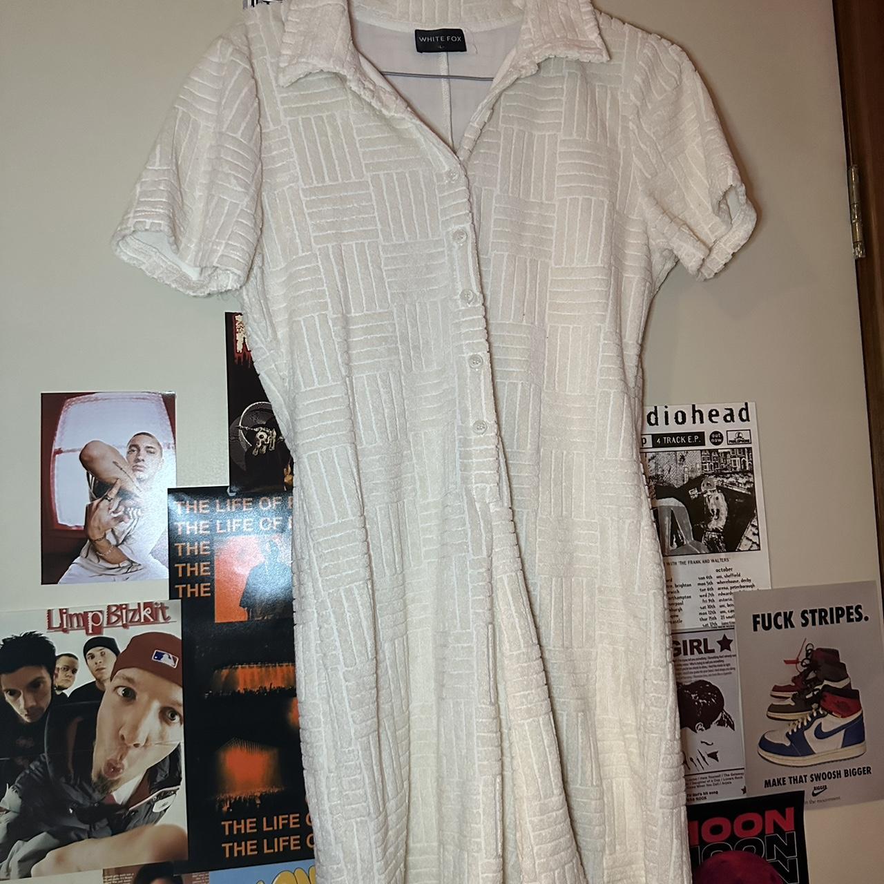 Cream white fox play suit A little big on me, only... - Depop