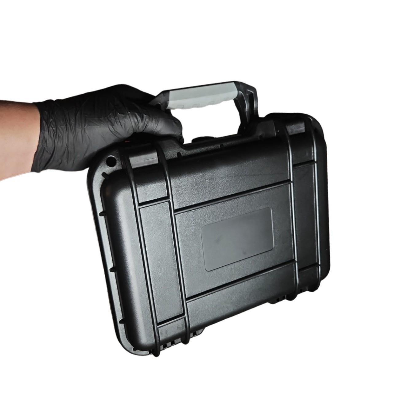 Small black Hard Shell storage Waterproof travel... - Depop