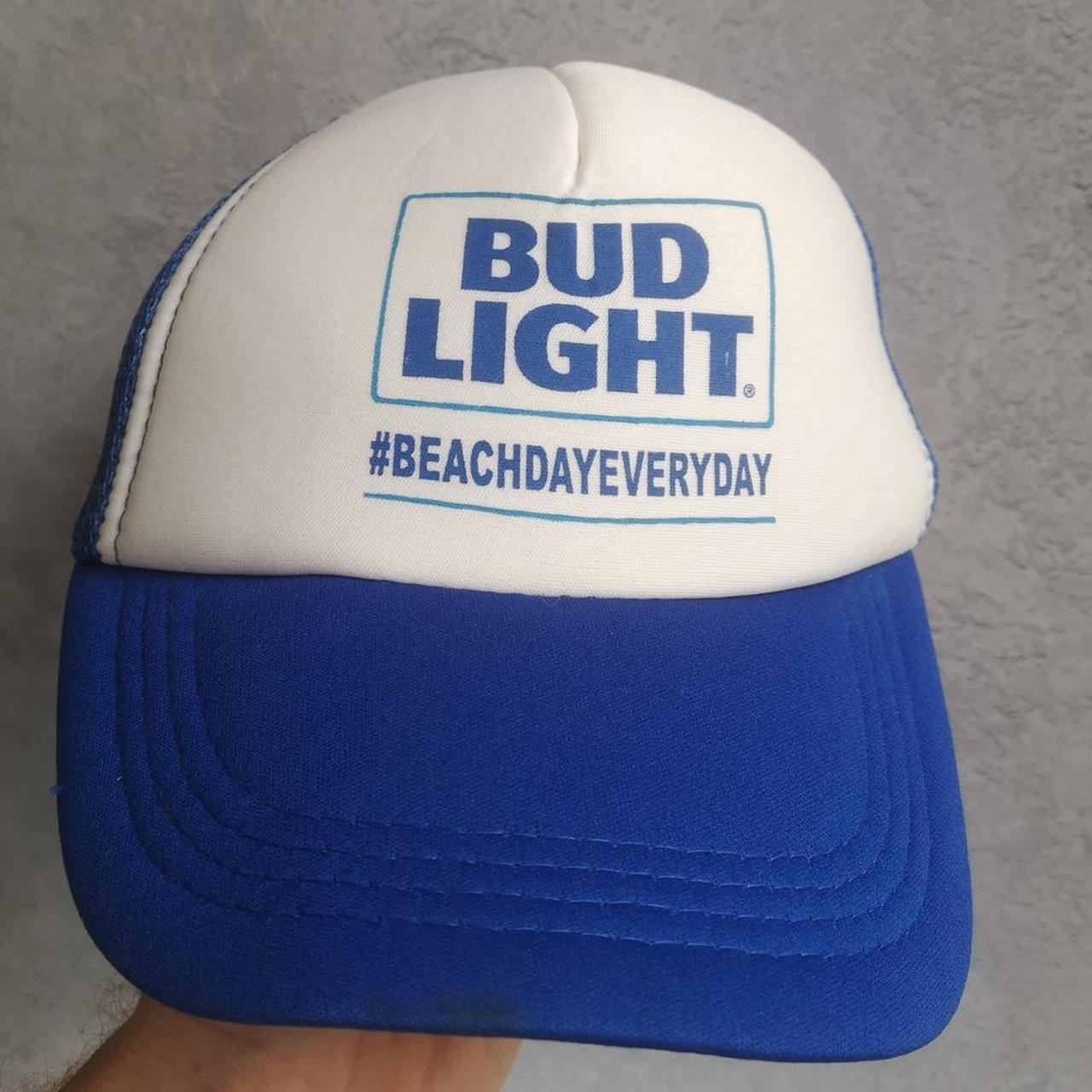VINTAGE SNAPBACK TRUCKER NET CAP BUD LIGHT... - Depop