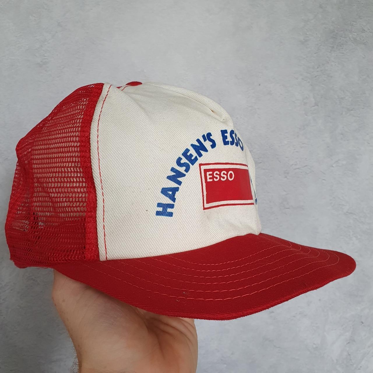 VINTAGE SNAPBACK TRUCKER NET CAP ESSO VINTAGE Y2K... - Depop