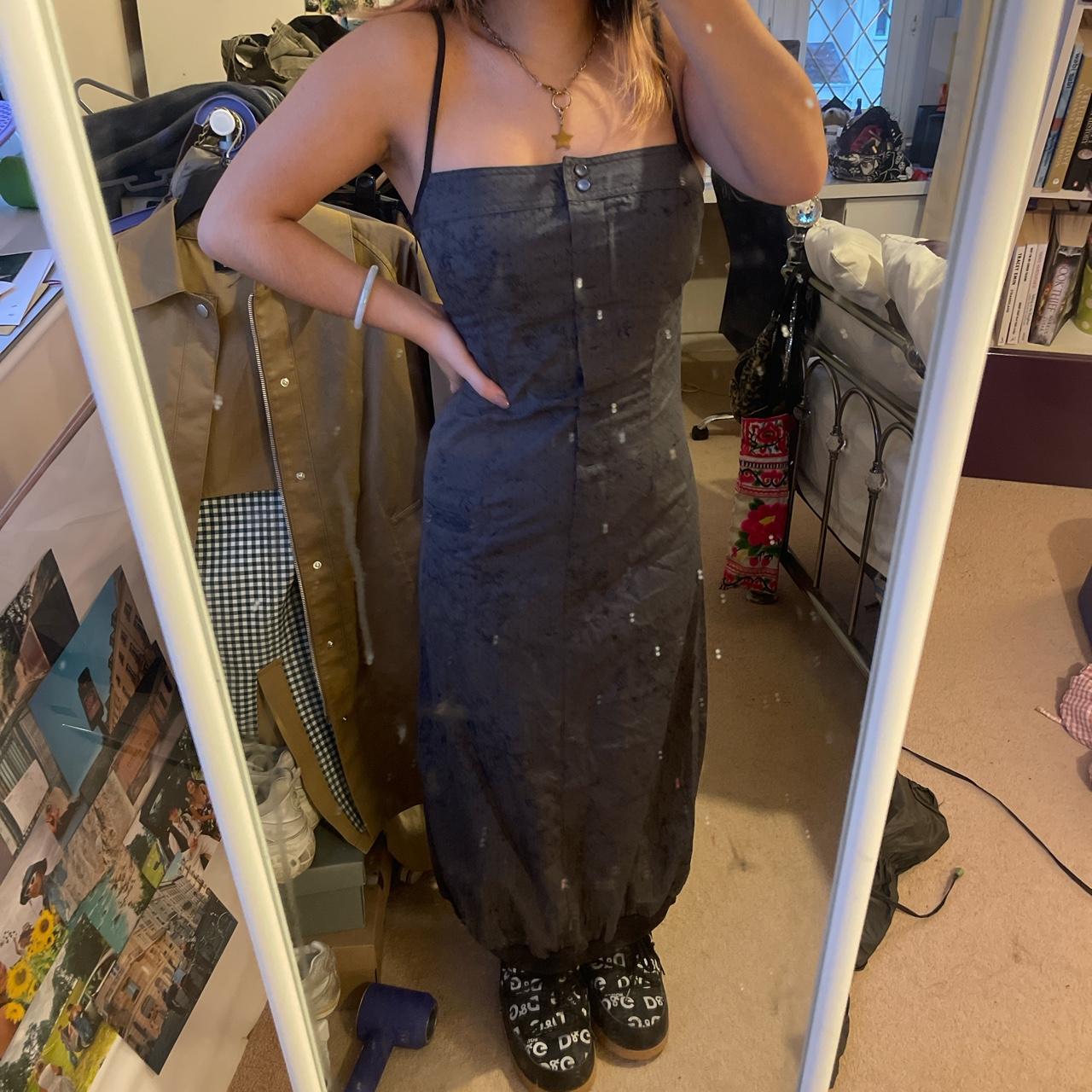 Cop copine grey parachute dress, label states size... - Depop