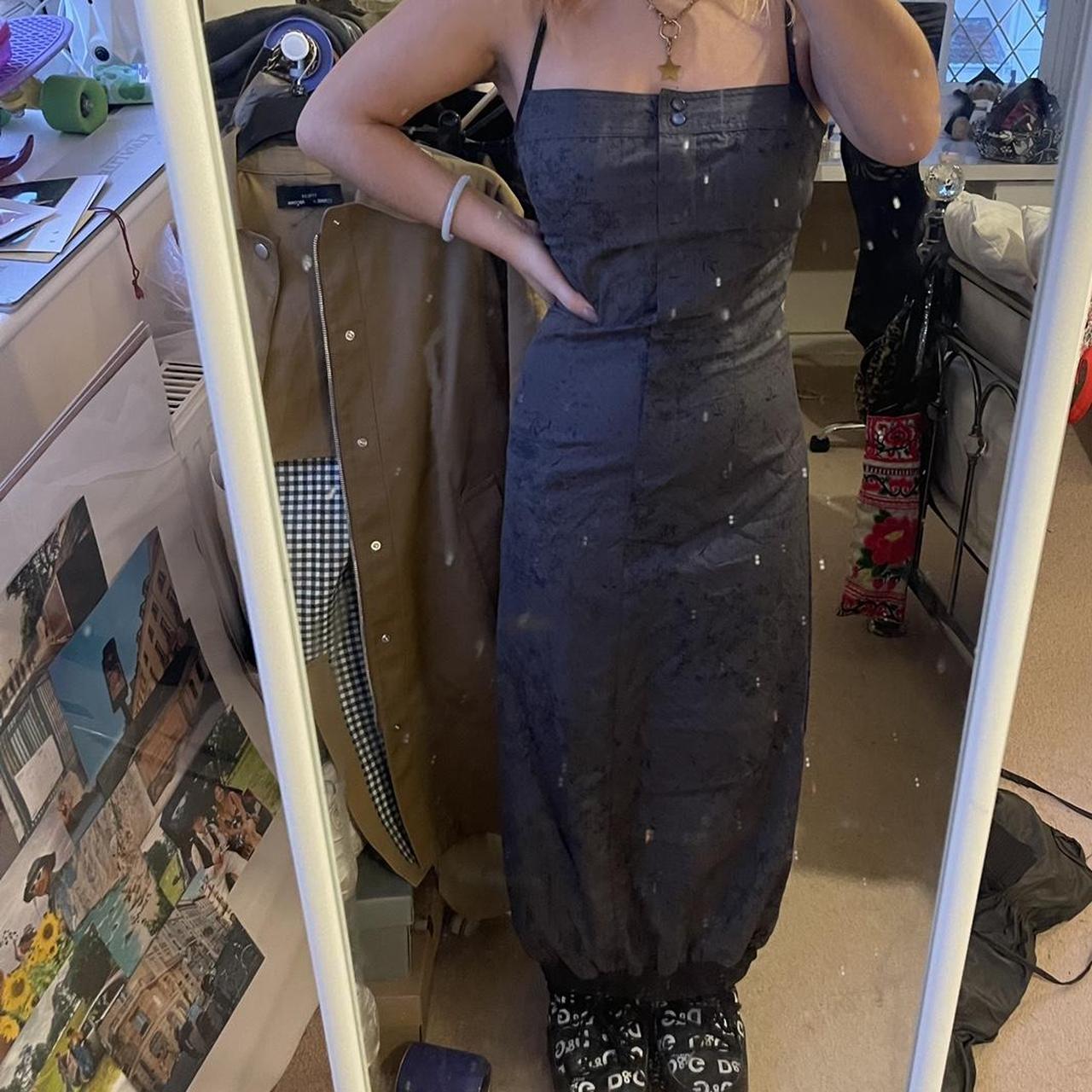 Cop copine grey parachute dress, label states size... - Depop