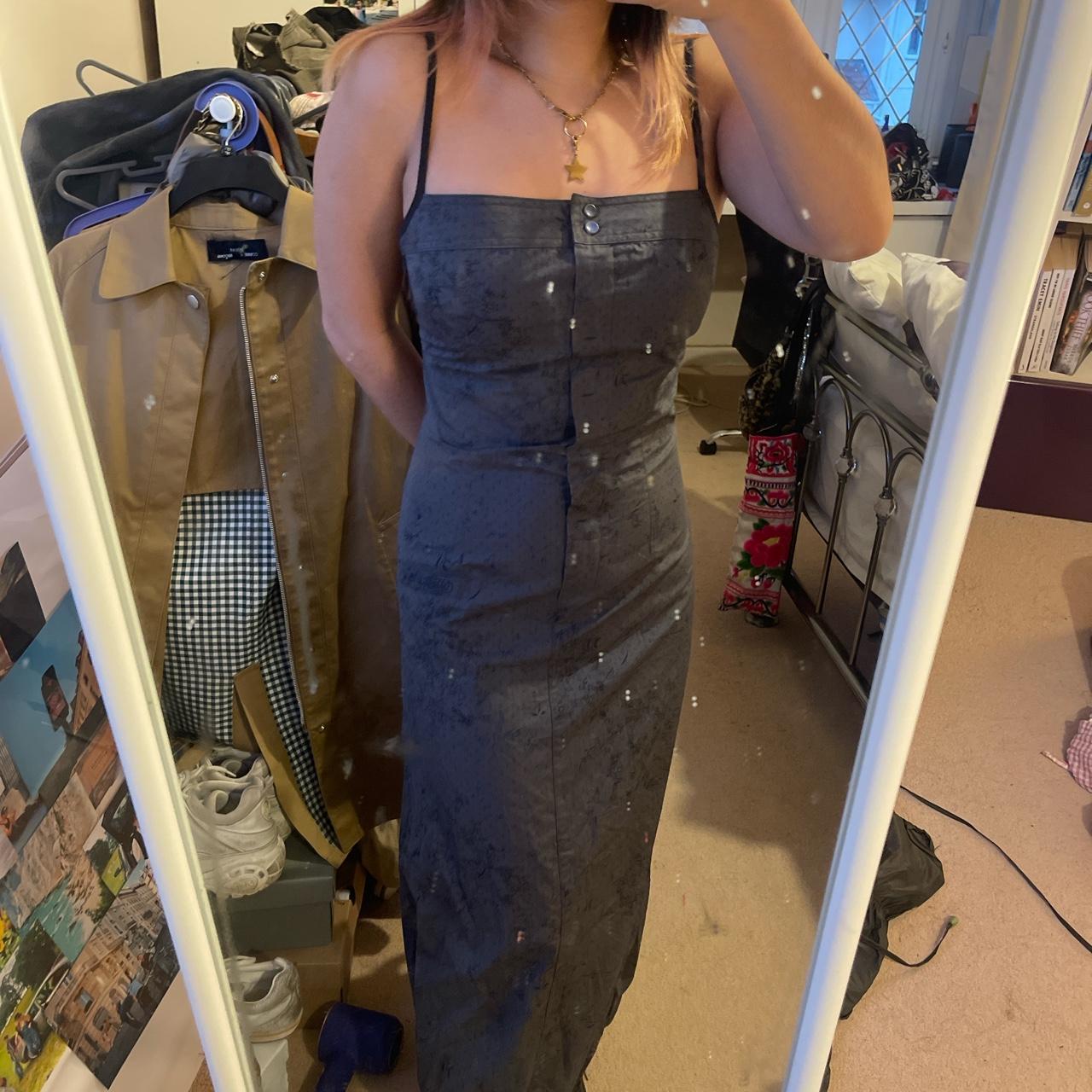 Cop copine grey parachute dress, label states size... - Depop