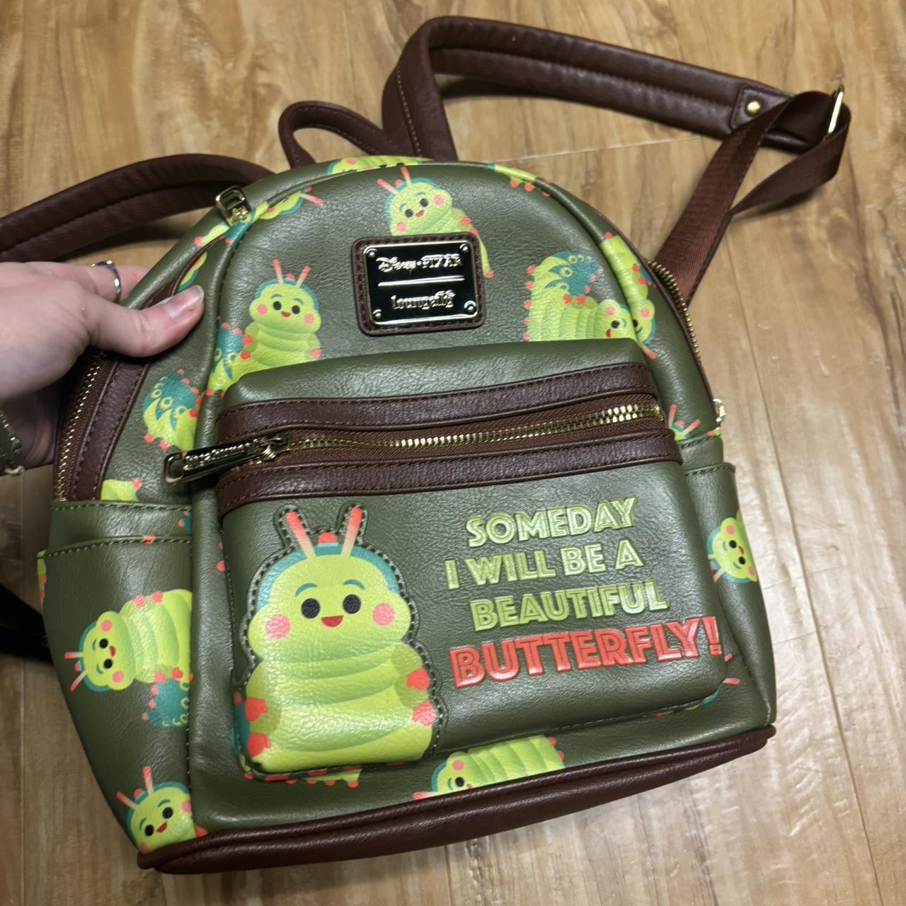 Green & brown Disney Pixar Bugs Life mini backpack ... - Depop