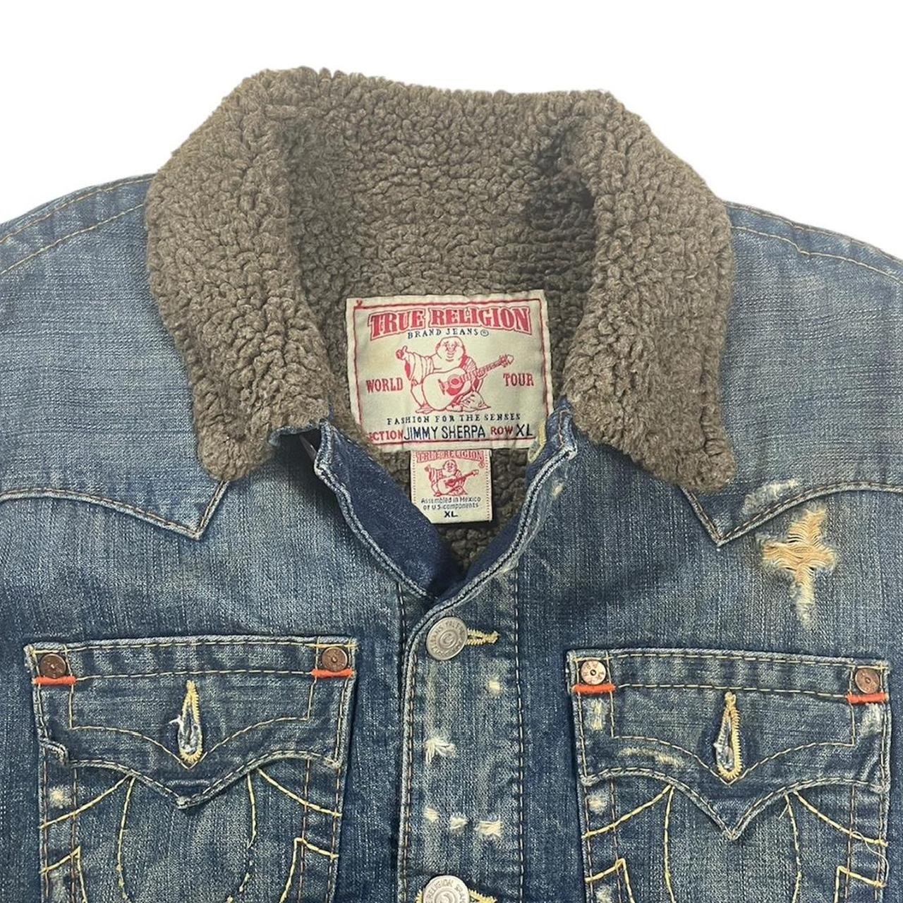 True Religion “jimmy sherpa” denim jacket good... - Depop