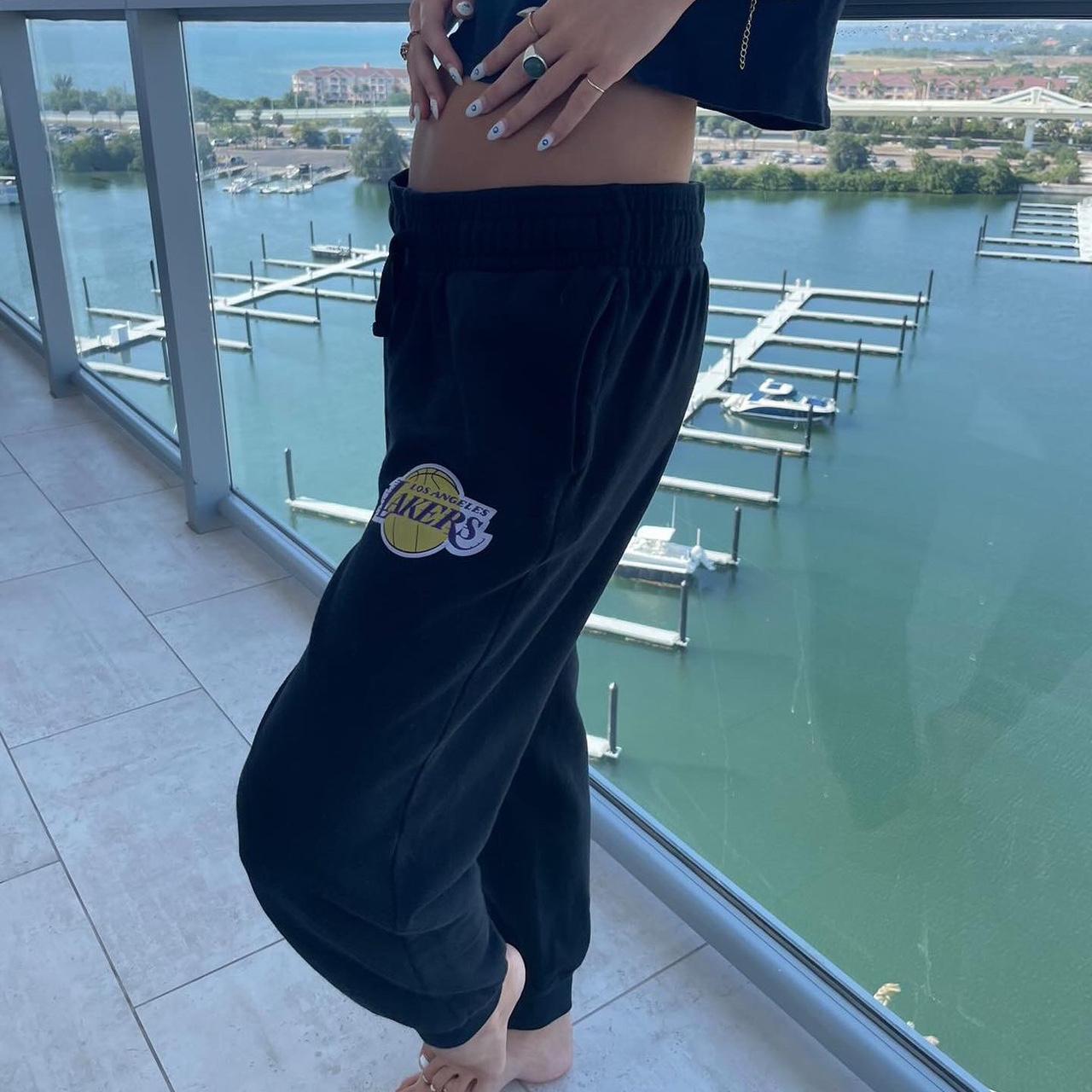 American Vintage Women's Black and Yellow Joggers-tracksuits | Depop