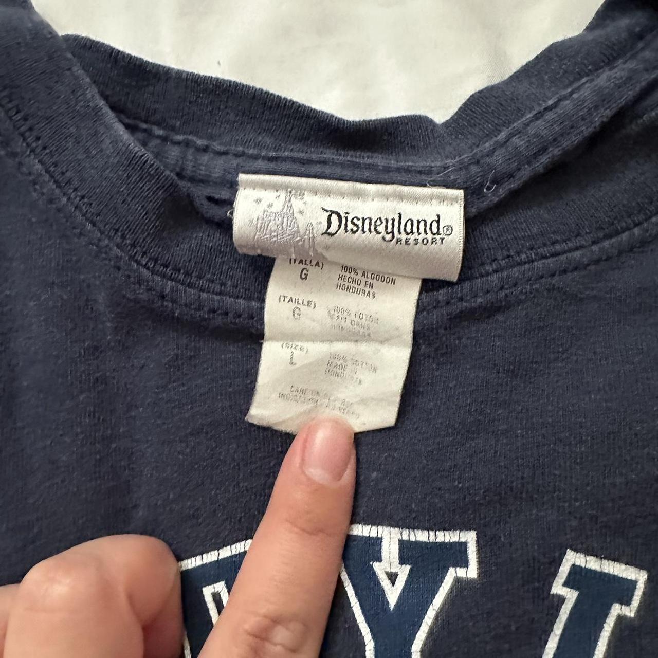 Vintage Disney Navy Blue Disneyland T-Shirt Good... - Depop