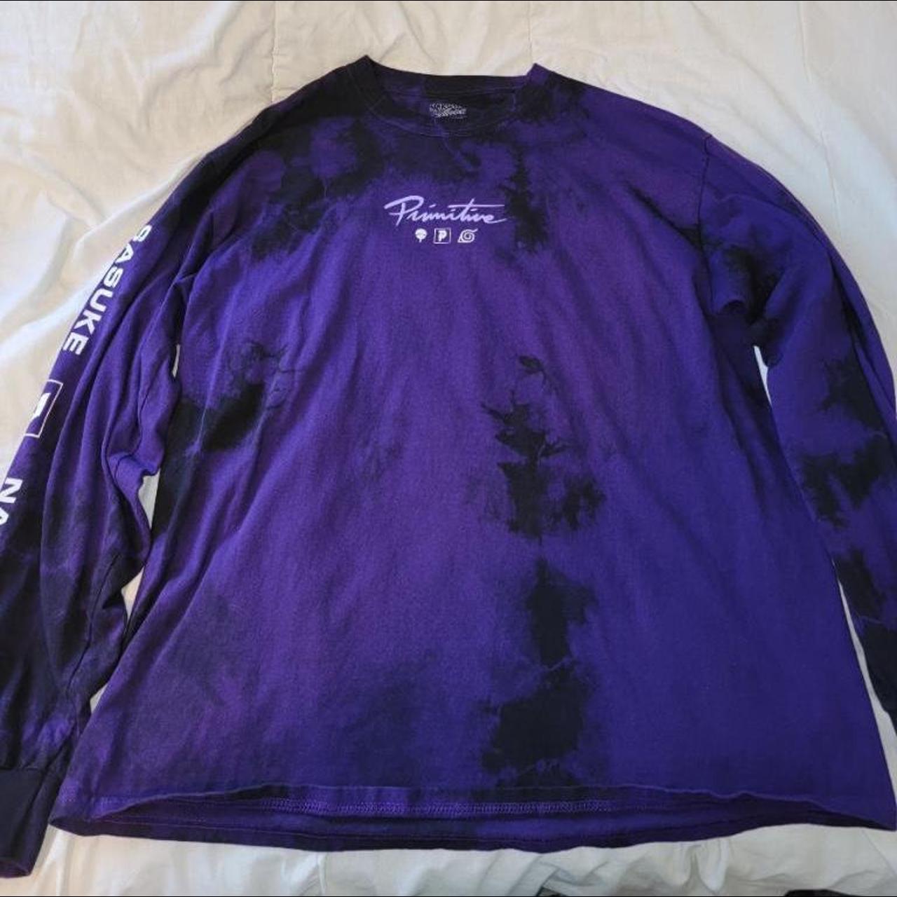 Naruto X Primitive Collab ‘Sasuke and Naruto’ Purple... - Depop