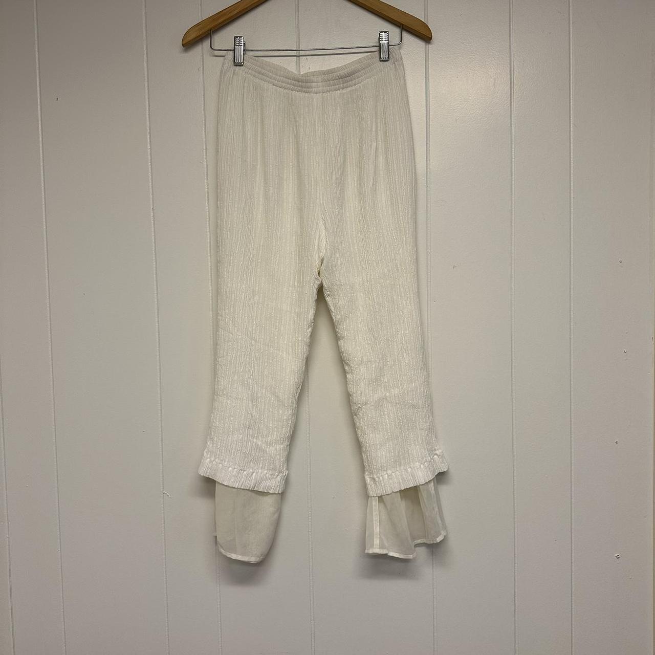 Vintage one of a kind capris, sheer lace lining that... - Depop