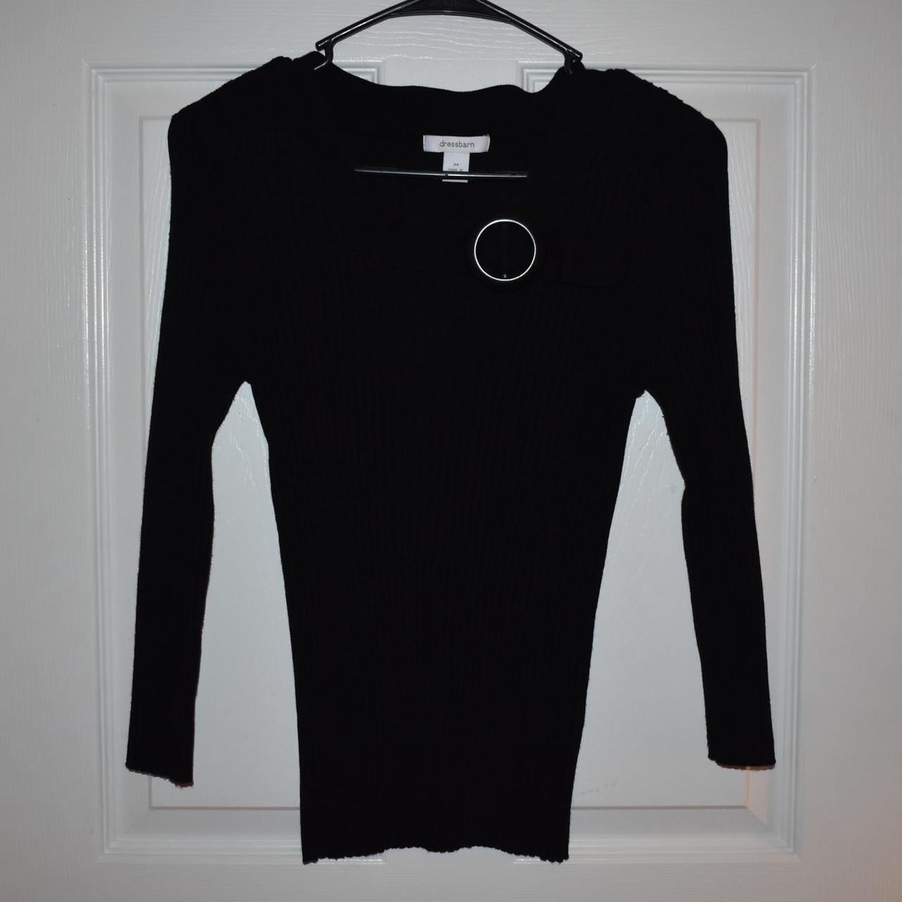 black y2k sweater with circle buckle - Depop