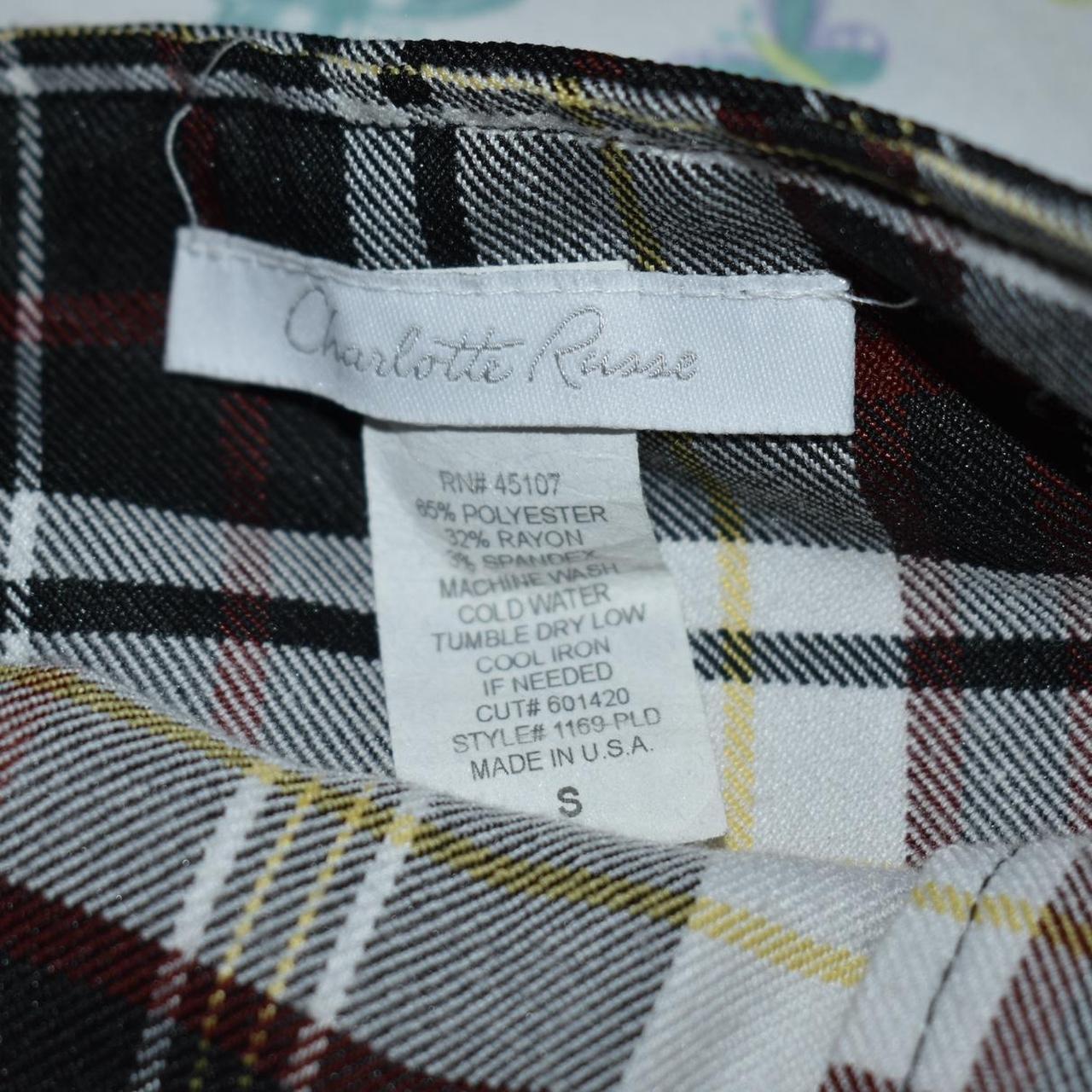 red black and white y2k plaid pleated mini skirt - Depop